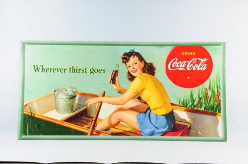 1942 Coca-Cola "Wherever Thirst Goes" Sign Value & Price Guide