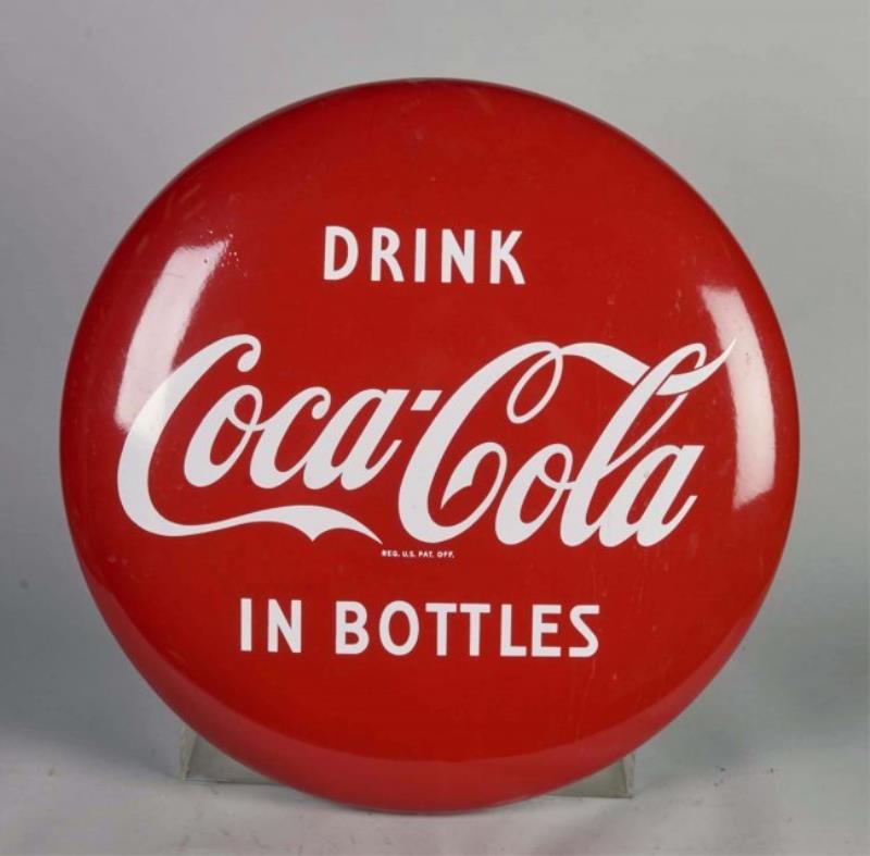 Drink Coca Cola Round Disc Icon Porcelain Sign Value & Price Guide