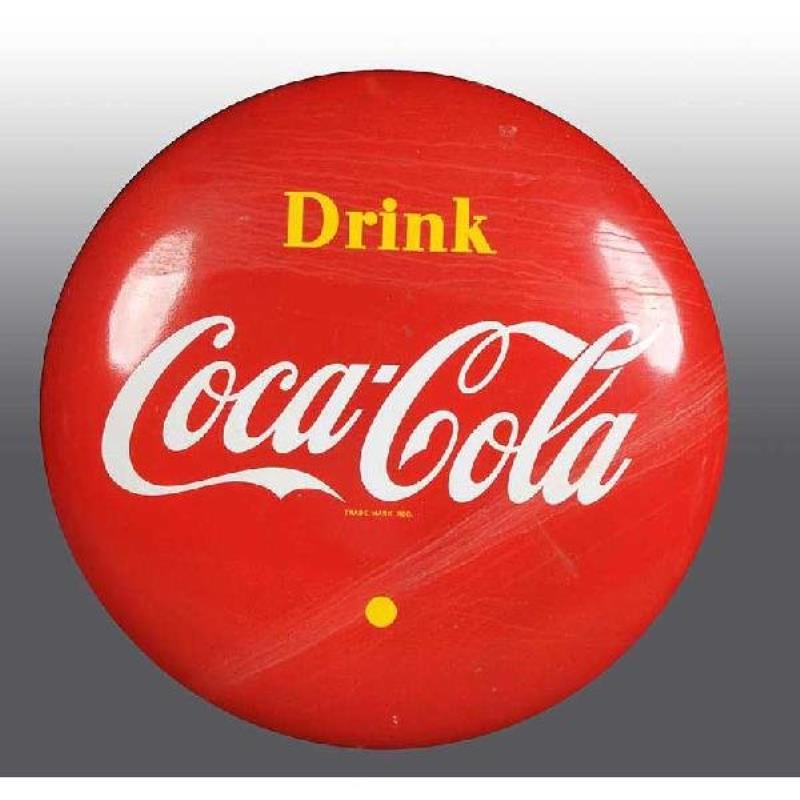 COCA-COLA LARGE ROUND TIN SIGN Value & Price Guide