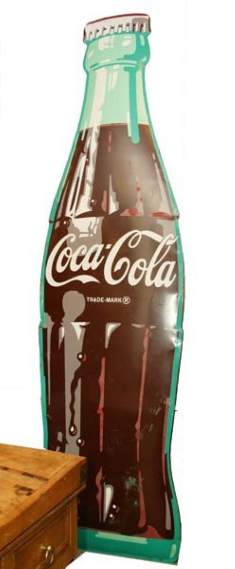 Coca-Cola Cut-Out Tin Bottle Sign Value & Price Guide