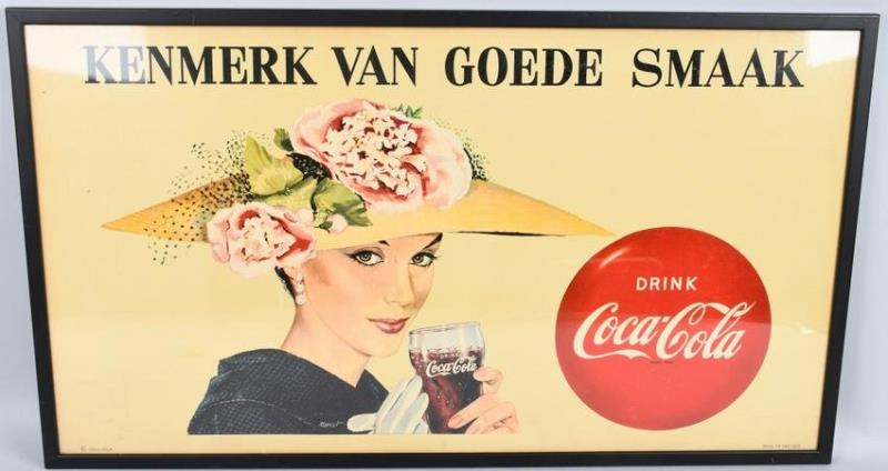 1950's Dutch Coca-Cola Sign Value & Price Guide