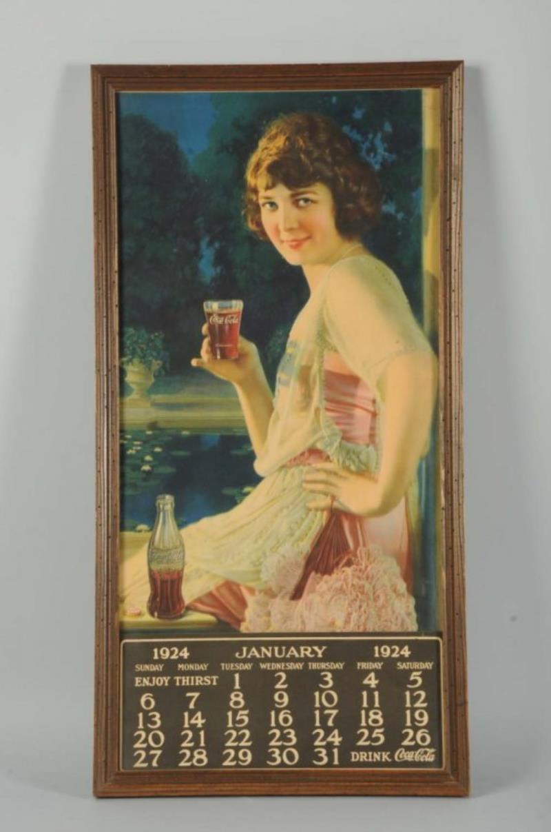 1924 Framed Coca-Cola Calendar Value & Price Guide