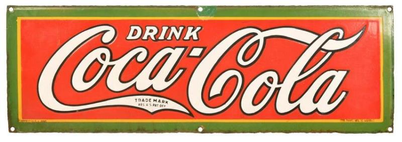 Drink Coca Cola With Trade Mark Tail Sign Value & Price Guide