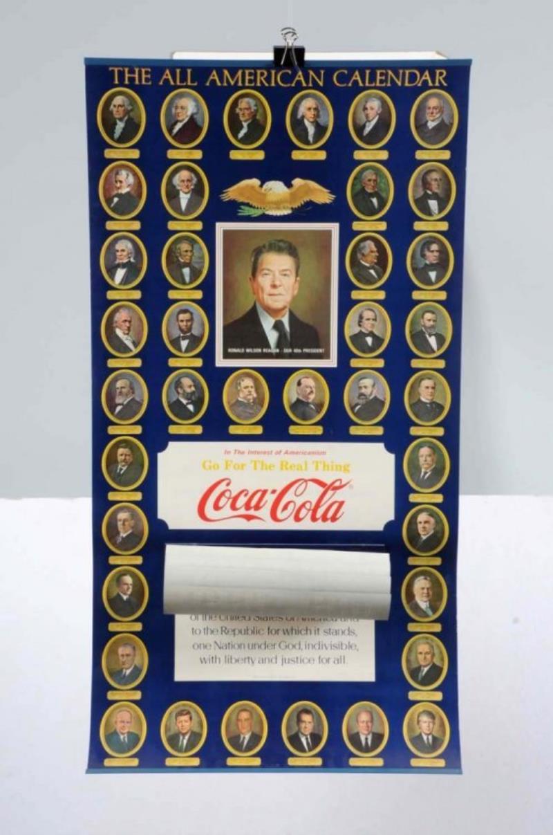 1981 Coca-Cola American Presidents Calendar Value & Price Guide