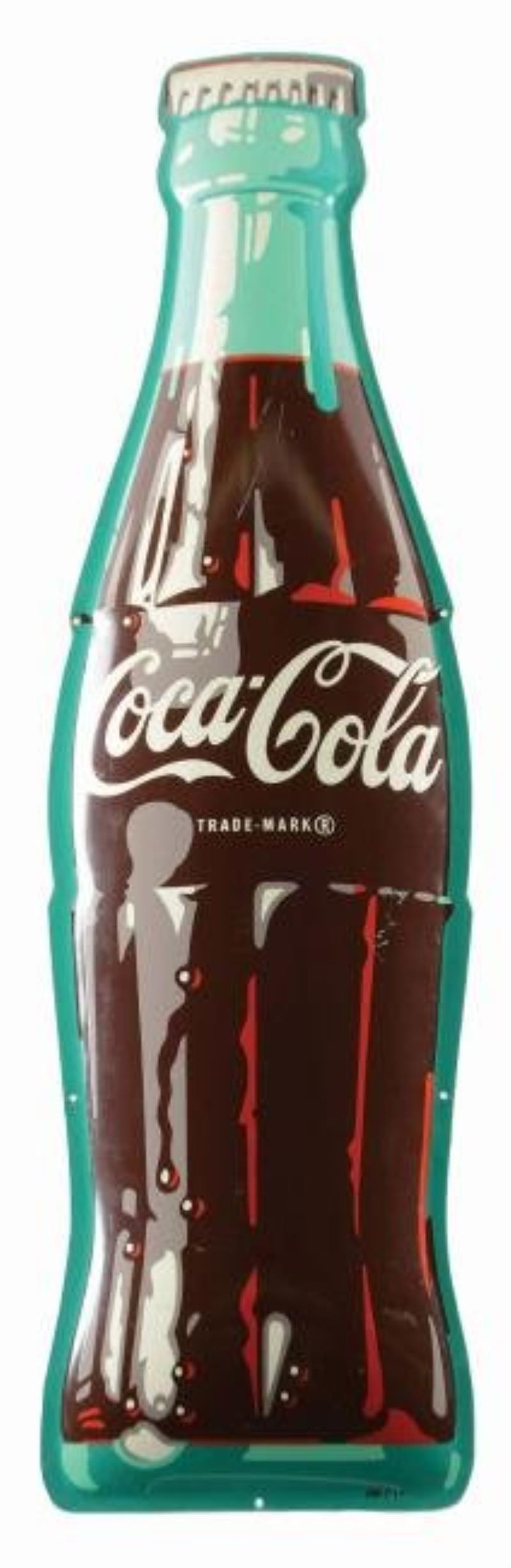 Coca-Cola Cut-Out Tin Bottle Sign Value & Price Guide