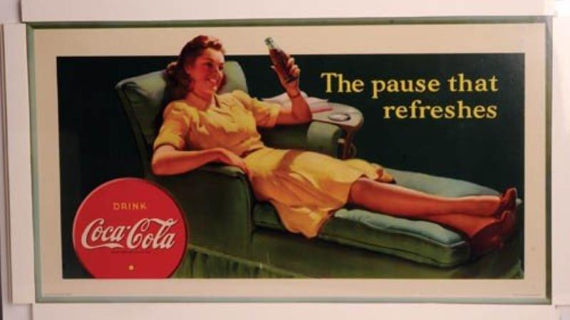 1942 Coca Cola Cardboard Sign Value & Price Guide