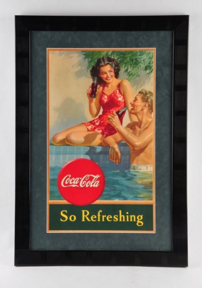 Coca Cola “So Refreshing” Cardboard Sign Value & Price Guide