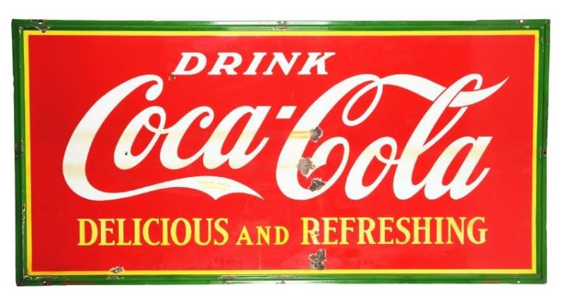 1950's Drink Coca-Cola Sign Value & Price Guide