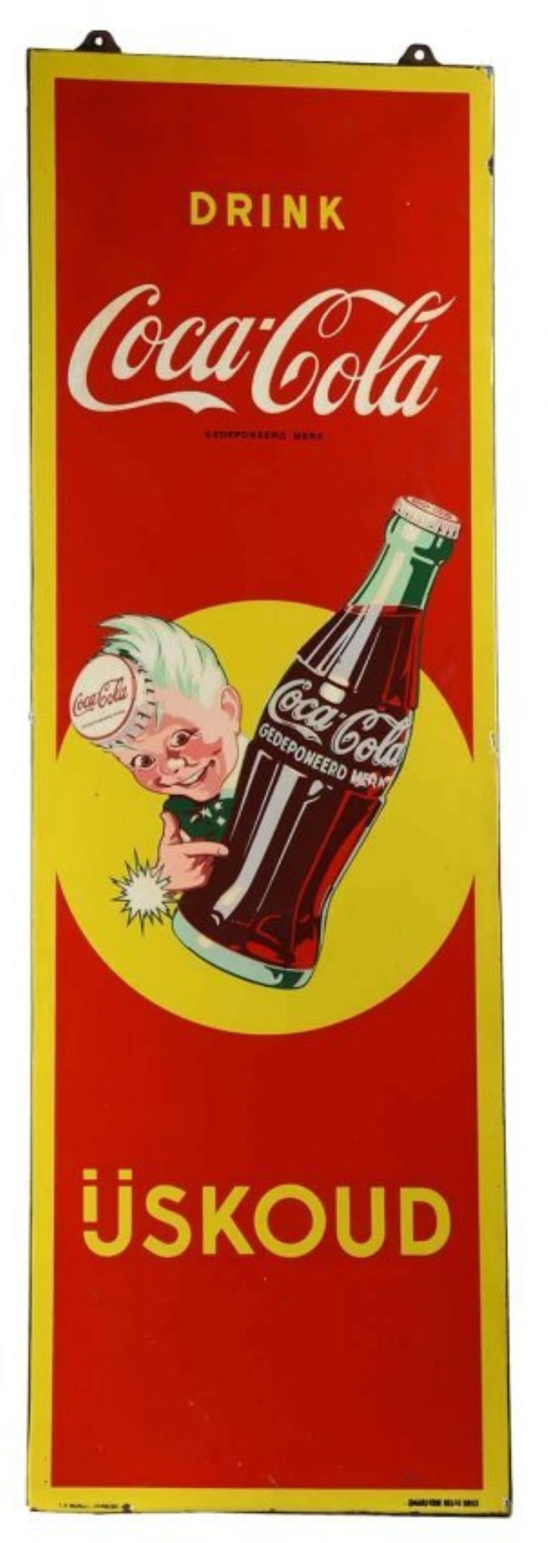 Dutch Coca - Cola Cardboard Advertising Sign Value & Price Guide